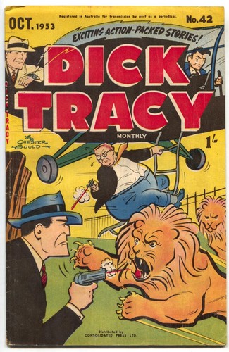 Dick Tracy #42 1953- Australian comic book-circus cover VG | eBay