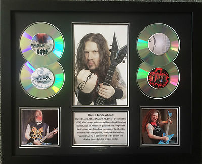 DIMEBAG DARRELL DARRELL LANCE ABBOTT SIGNED LIMITED EDITION FRAMED ...