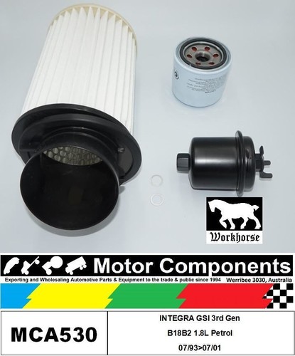 FILTER SERVICE KIT for Honda INTEGRA GSI 3rd Gen B18B2 1.8L Petrol 07/ ...