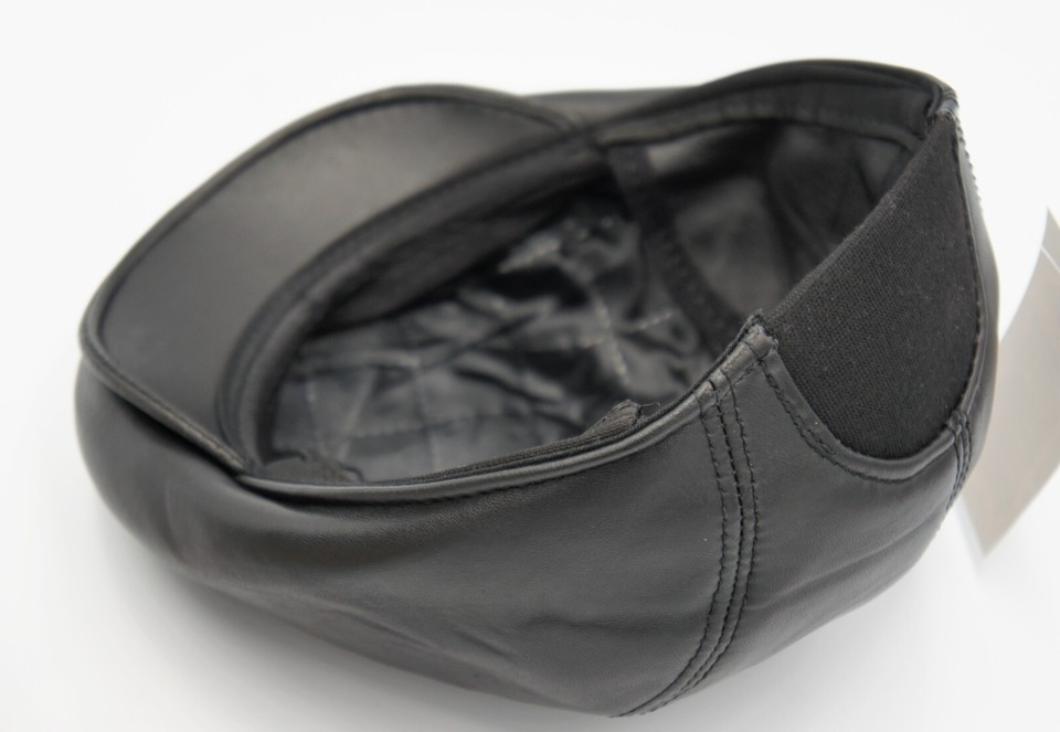 REAL LAMBSKIN LEATHER Driving Cap Newsboy Ivy Hat Golf Gatsby Flat ...