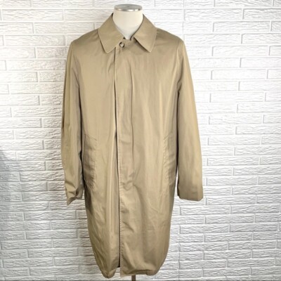 Vintage Mens Sterlingwear of Boston Khaki Overcoat Size 42 Faux Fur ...