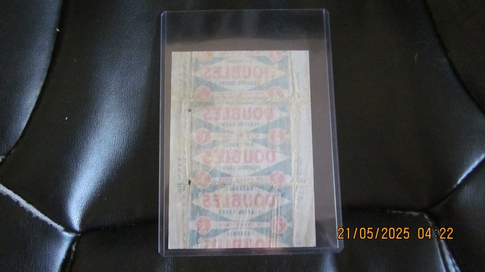 VINTAGE 1951 TOPPS RED BACKS 1 CENT WRAPPER | eBay