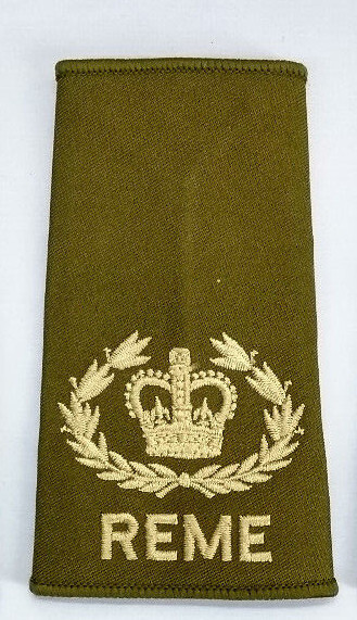 Royal Electrical & Mechanical Engineers REME Khaki Green Rank Slides | eBay