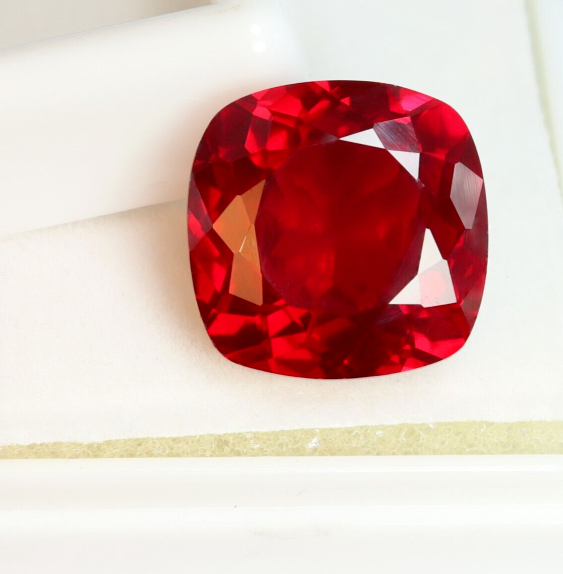 13.80 Ct Natural Unheated Loose Gemstone Pigeon Blood Red Ruby Cushion Cut 12MM | eBay