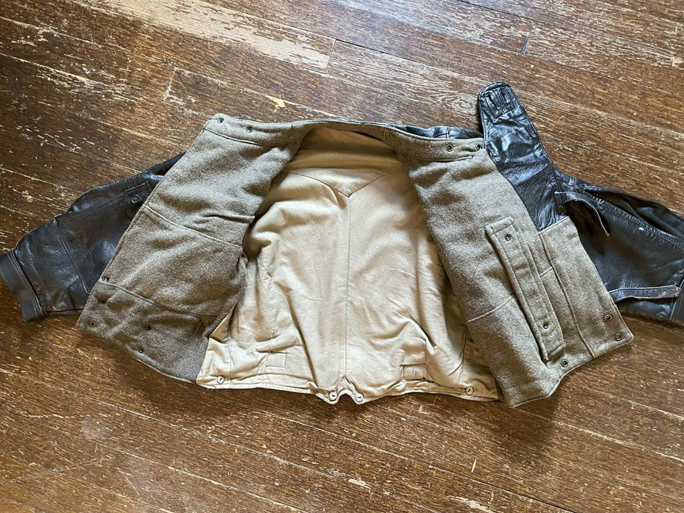 Genuine 1940s Antique WWII German Leather Tanker Jacket | eBay