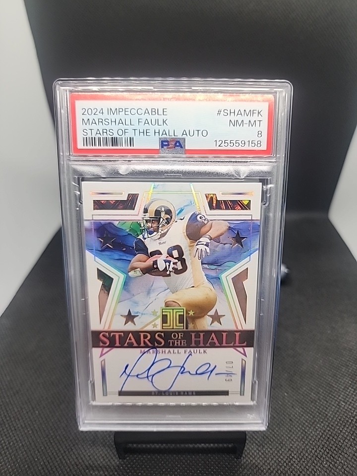 Marshall Faulk 6.13.25 2024 IMPECCABLE STARS OF THE HALL SILVER RAMS ...
