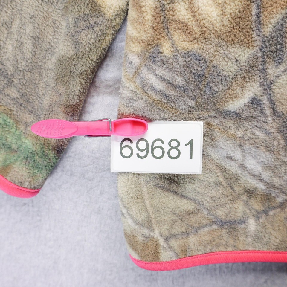 Realtree Jacket Womens 2XL 20 Camo Xtra Fleece Full Zip Pink Trim ...