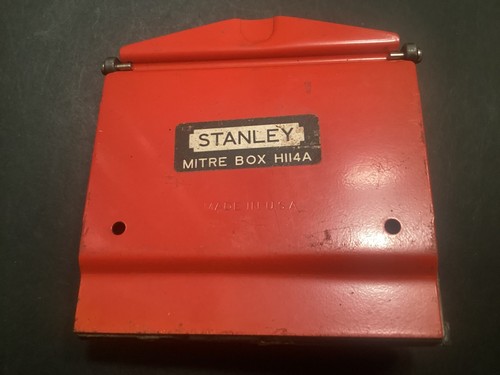 Vintage Metal Stanley Handyman Mitre Miter Box H114A Tool Made in USA ...
