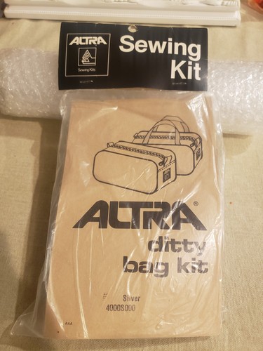 Brand New Altra Sewing Kit & Pattern Silver Ditty Bag 1970s Vintage | eBay