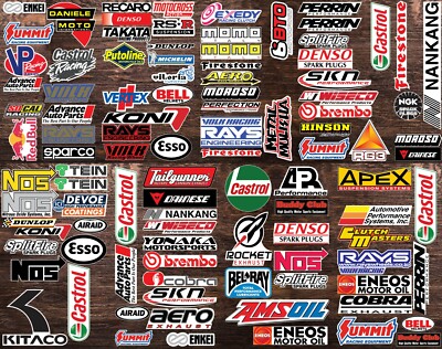 80+ Racing High Quality Vinyl Decals - Extras Included | eBay
