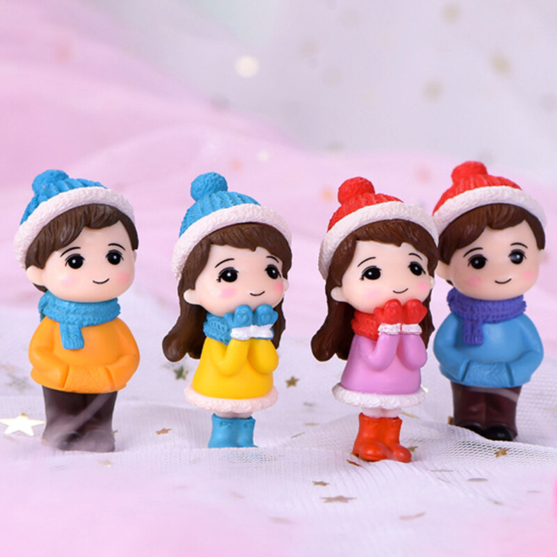 2pcs/set Mini Lovers Dolls Model Figures Micro Landscape Fairy Garden ...