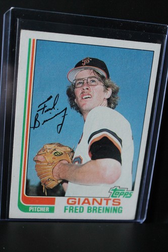 1982 Topps - Baseball #144 Fred Breining - San Francisco Giants POOR | eBay