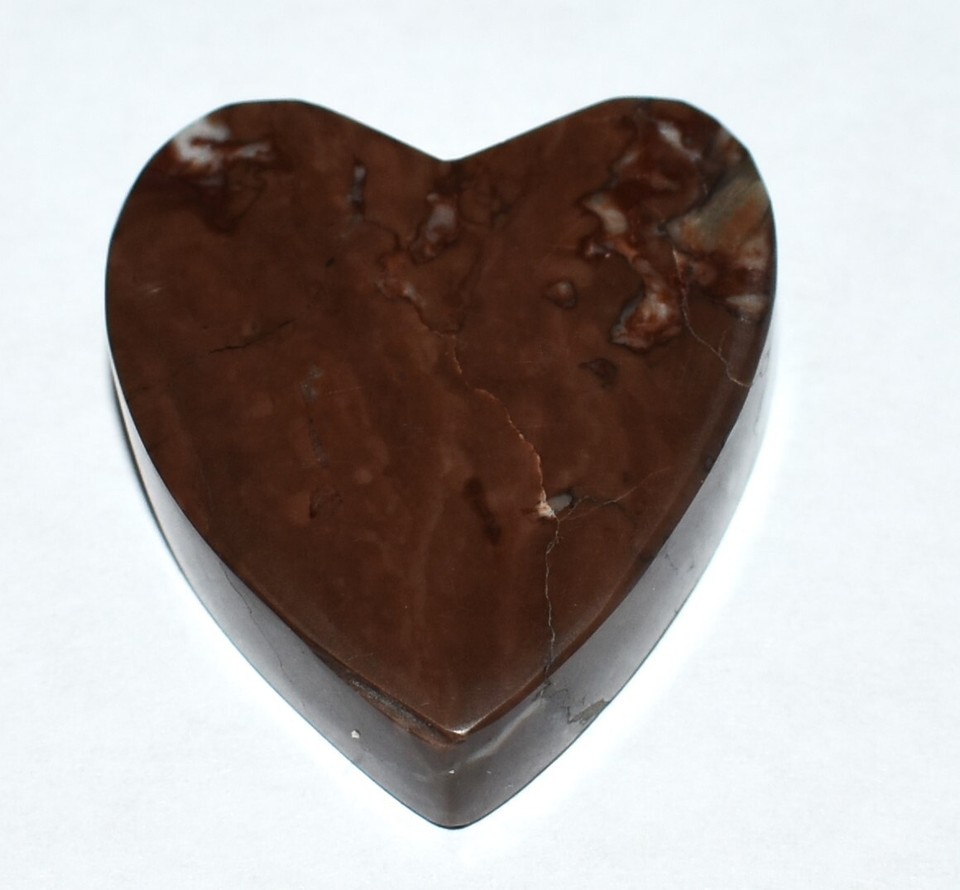 Flowering Blue Ridge Jade Chocolate Heart Hand Carved Ridge North ...