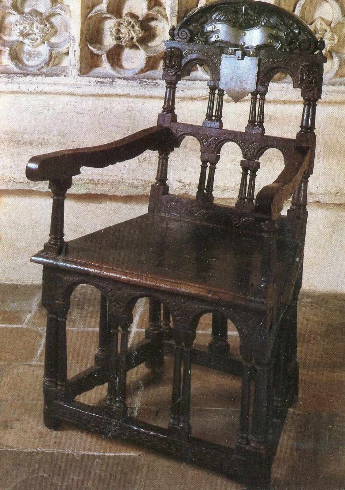Alte Kunstpostkarte - Oxford - Bodleian Library - The Drake Chair | eBay