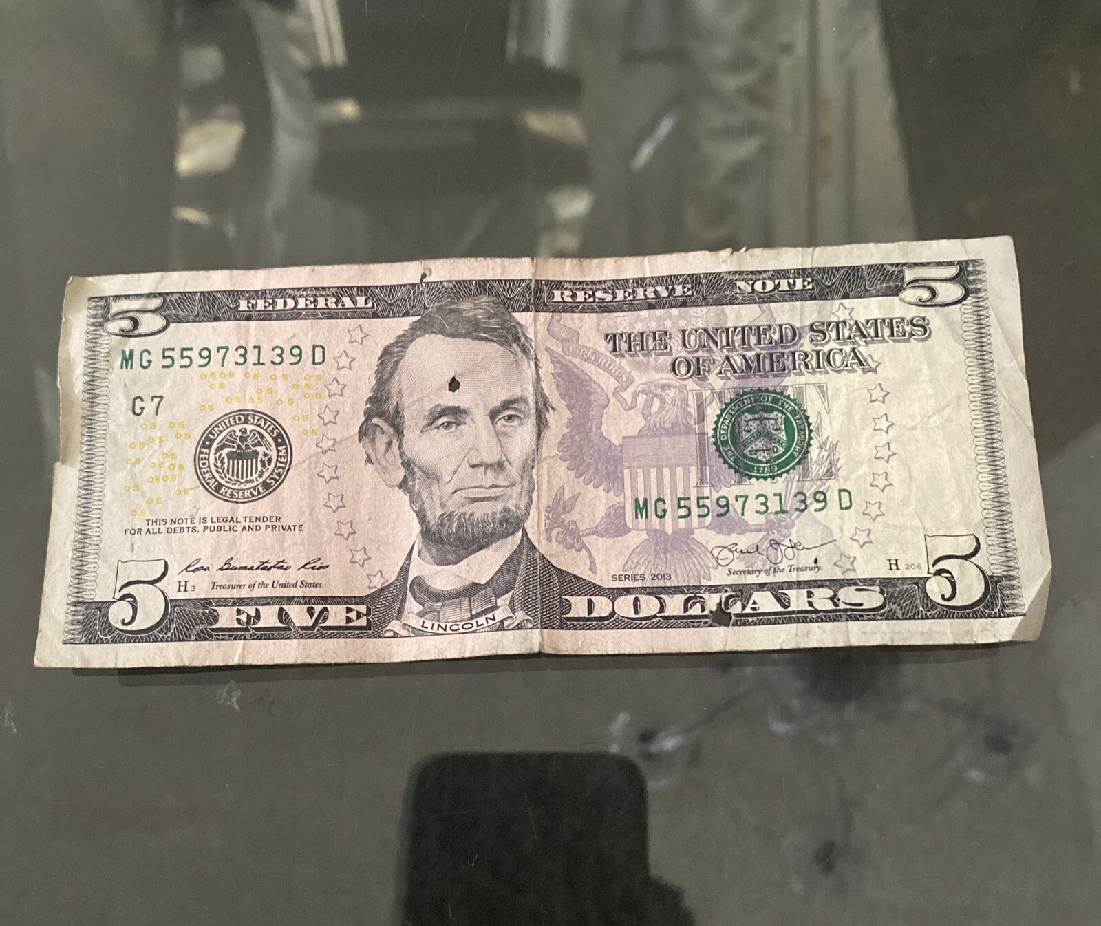 5 Dollar Note Fansy Note With Very Cool Serial Number | eBay