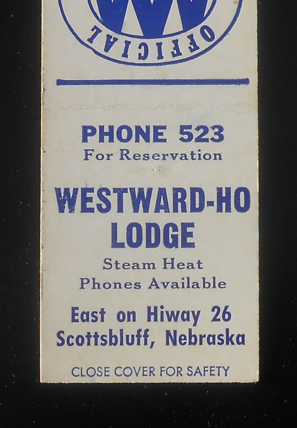 1940s? Westward-Ho Lodge Steam Heat Phones Available Phone 523 ...