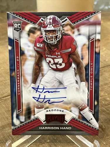 2020 Panini Chronicles Playoff HARRISON HAND #7 Redzone Rookie Auto ...