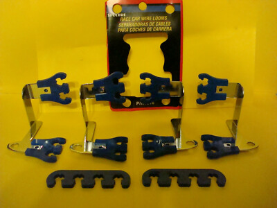 SPECTRE 4616 BLUE SPARK PLUG RACE WIRE SEPARATORS FOR 7 AND 8MM WIRES ...