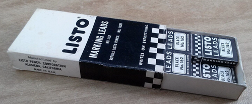 Vintage Listo Marking Leads Black No 162 for Pencil 1620 - 11 packs 66 ...