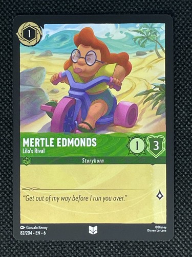 Mertle Edmonds - Lilo's Rival 82/204 Disney Lorcana Azurite Sea ...