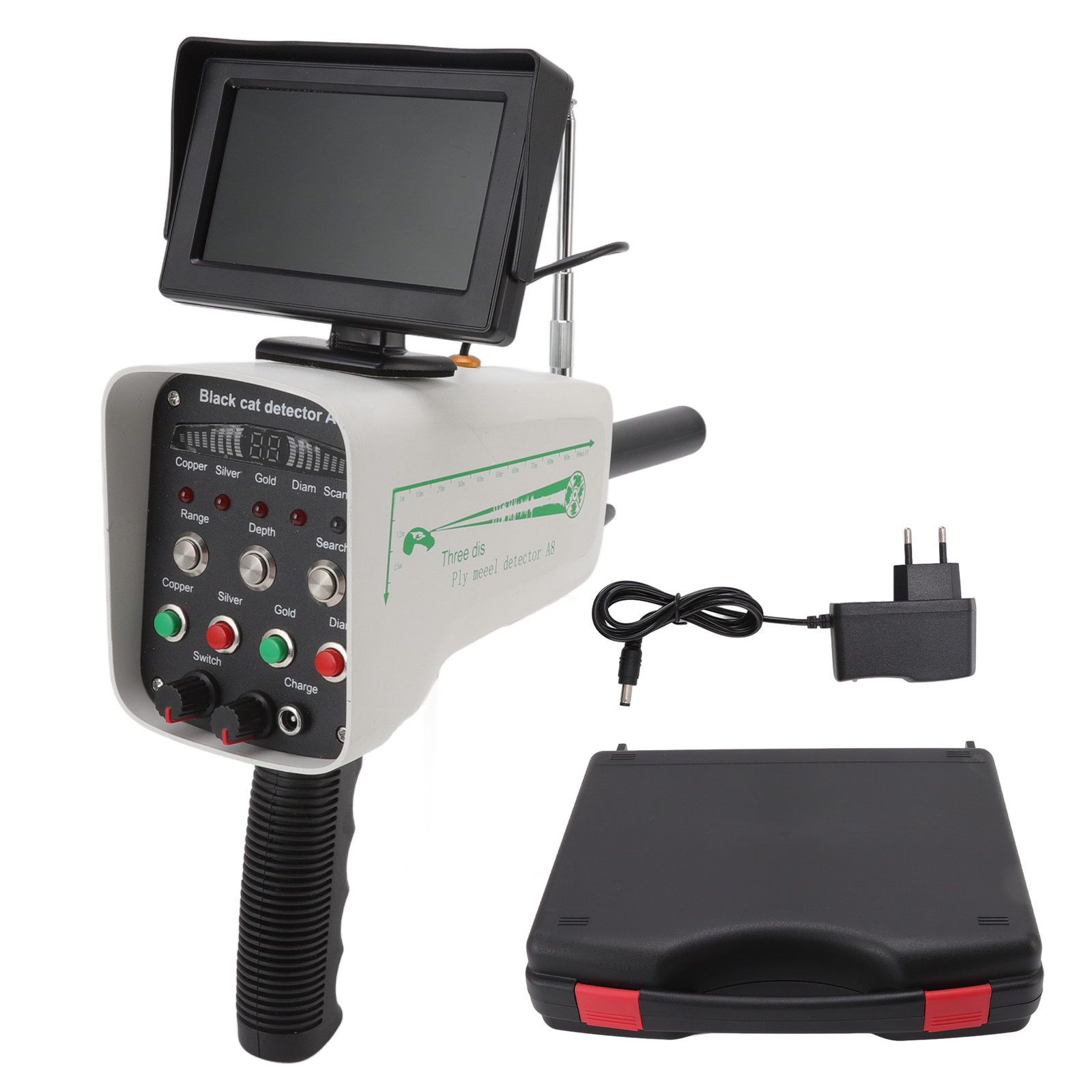 30m Depth Metal Locator 1000m Range Underground Metal Detection Finder ...