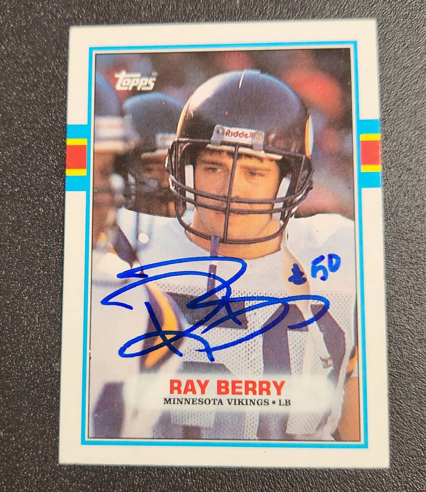 Ray Berry Autograph Signed 1989 Topps Minnesota Vikings | eBay