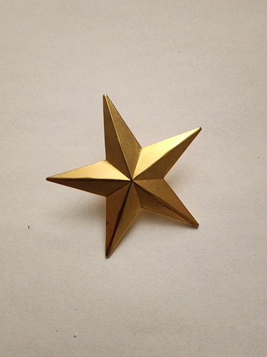 Gold Tone 2 inch Star Insignia Pin or Brooch | eBay