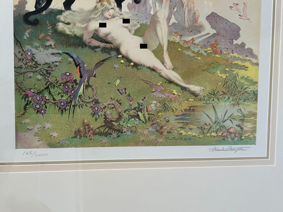 Frank Frazetta GOLDEN GIRL Signed Limited Edition Lithograph Print 1977 ...