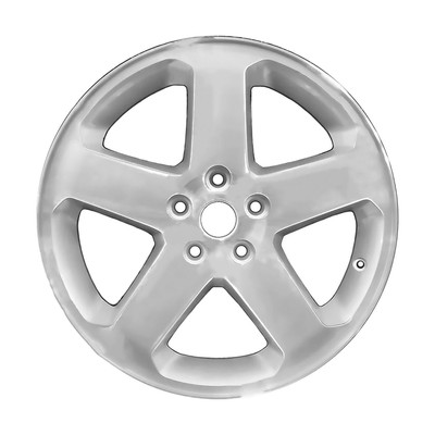 18x7.5 5 Spoke Aluminum Wheel Machined and Painted Sparkle Silver 560 ...