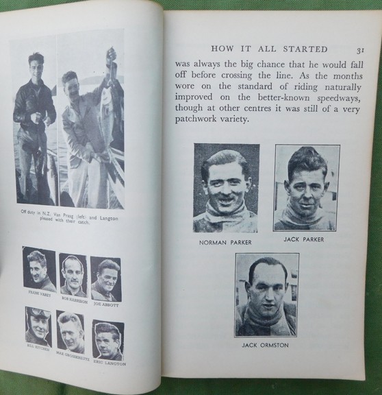 VINTAGE 1947 MOTORCYCLE SPEEDWAY RACING THRILLING THE MILLION BOOK JAP ...