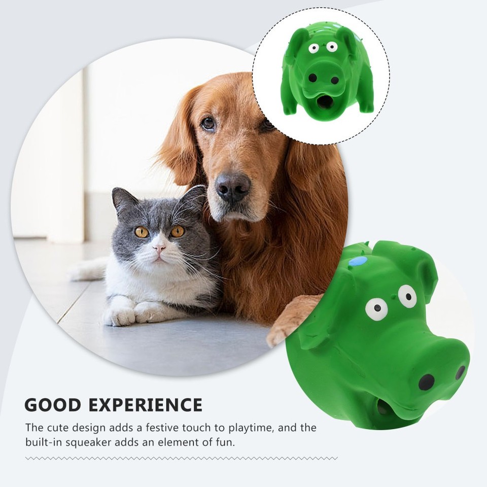 Dog Biting Toy Cartoon Pig Molding Dog Chewing Toy Dog Molar Plaything ...