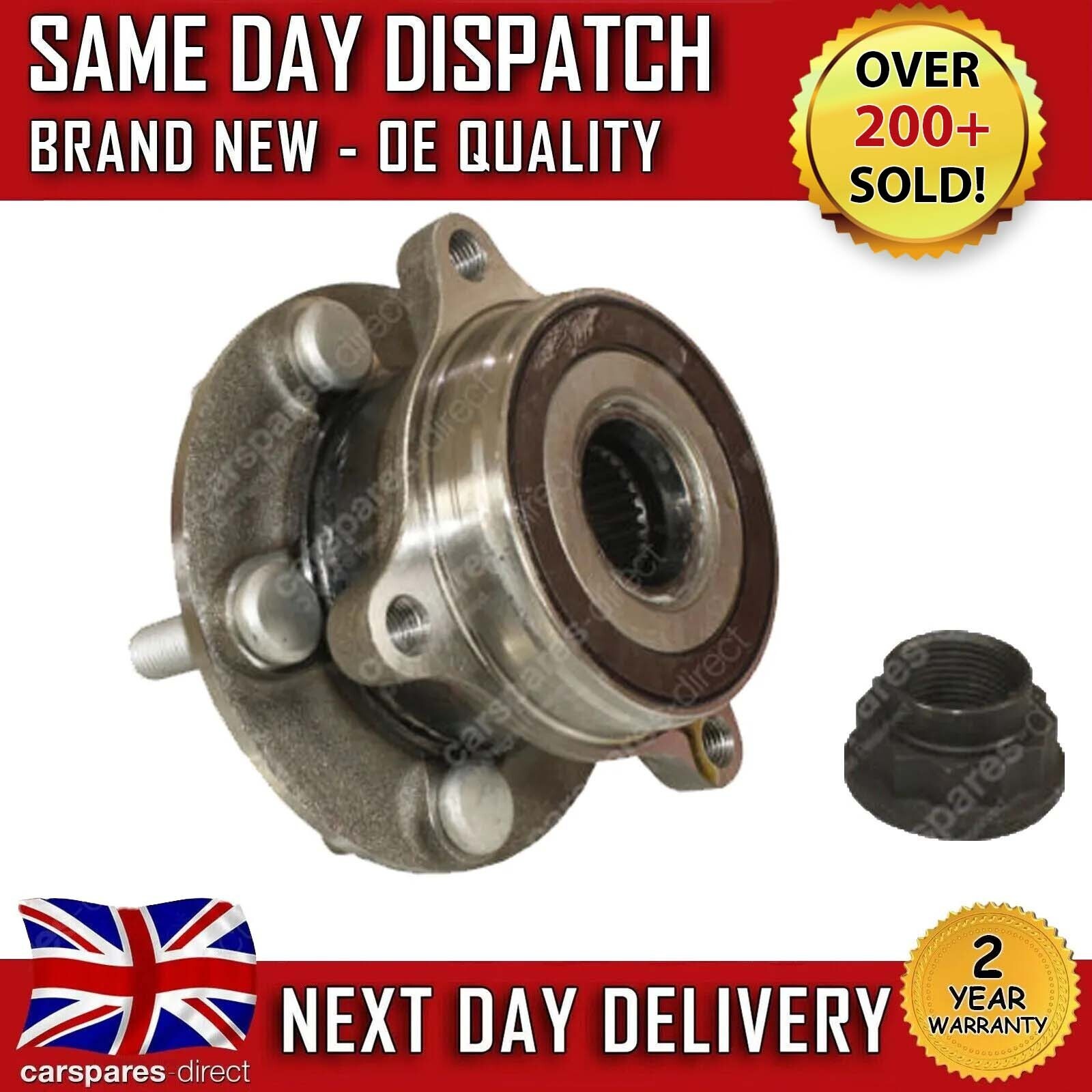 TOYOTA PRIUS 1.8 HYBRID FRONT WHEEL BEARING HUB KIT W/ ABS 2009-2015 ...