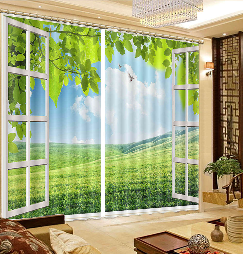 3d Scenery Window Curtains