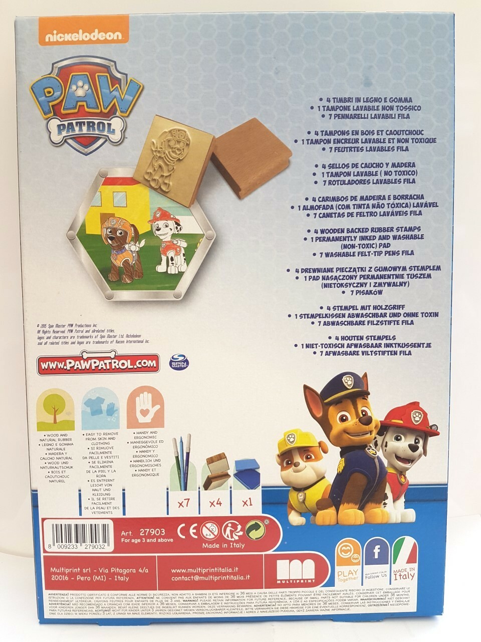Nickelodeon Paw Patrol / Gruffalo 4 Stamp Set For Ages 3+ Years | eBay UK