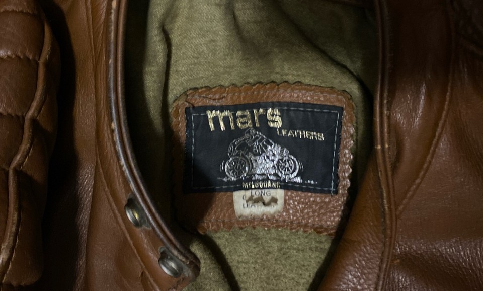 Vintage Mars Leather Motorbike Jacket, made in Melbourne, Aust, size 34 ...