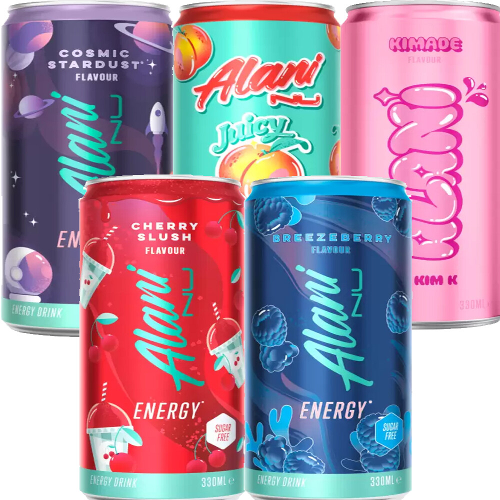 Alani Nu Breezeberry,Cherry,Kimade,Juicy Peach&Cosmic Stardust Energy ...