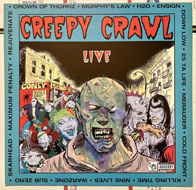 CREEPY CRAWL LIVE ULTRA RARE VINTAGE 1997 PROMO POSTER NYHC CONEY ...