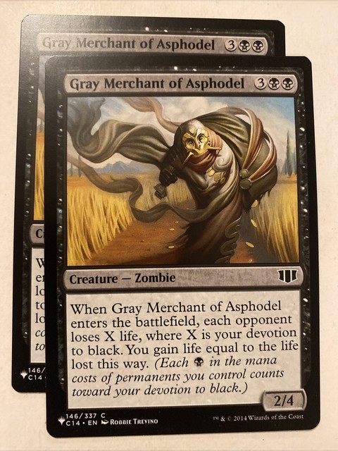 MTG Gray Merchant of Asphodel Mystery Booster - Commander 2014 146/337 ...