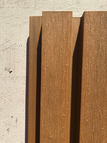 WPC Outdoor Castellated Cladding Exterior Wall Feature Panel Timber ...