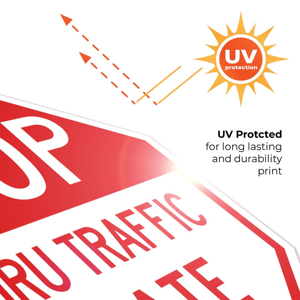 Stop No Thru Traffic Private Drive Sign, Traffic Sign, | eBay