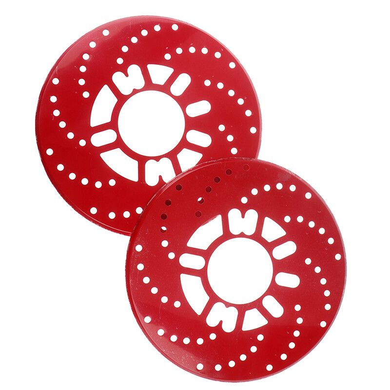 2x Aluminium Disc Brake Cover Vehicle Car Wheel Decorative Rotor Cross ...