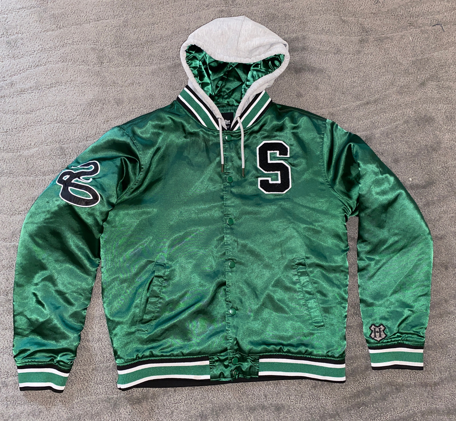 Harry Potter Slytherin Green Hogwarts Varsity Hooded … - Gem