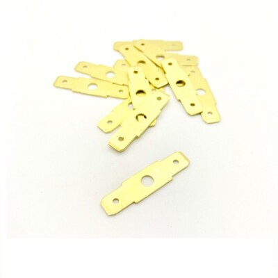 6.3mm Brass Male Double Spade Blade Connector Terminal - Durite 0-005 ...