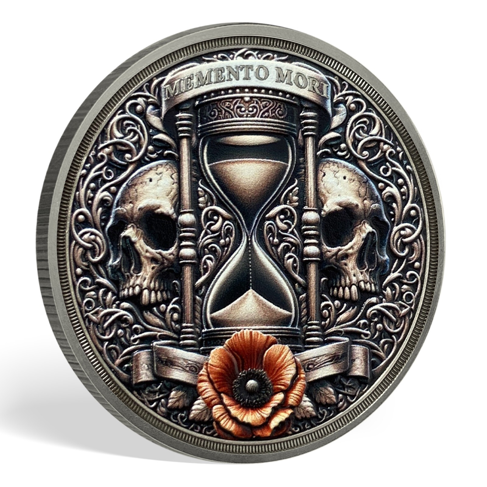 Memento Mori Challenge Coin | Elevate Your Daily Stoic Practice | 3D ...