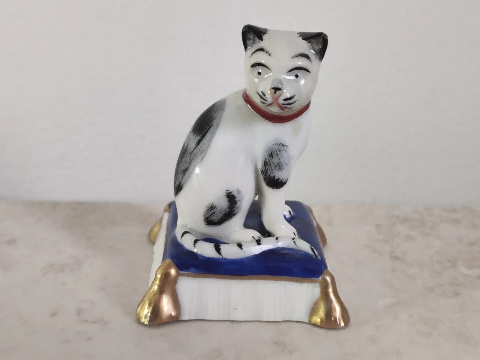 Antique Chelsea Samson Cat Figurine Porcelain Signed Anchor Mark | eBay