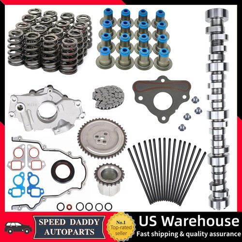 Camshaft LS Valve Springs oil pump Kit for GM Chevrolet LS1 LS9 ZR1 4.8 ...