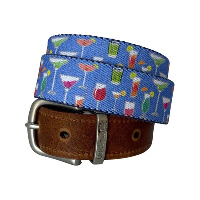 Doc Murphy Cut-To-Fit Belt Cocktail Blue w/Bronze Buckle | eBay