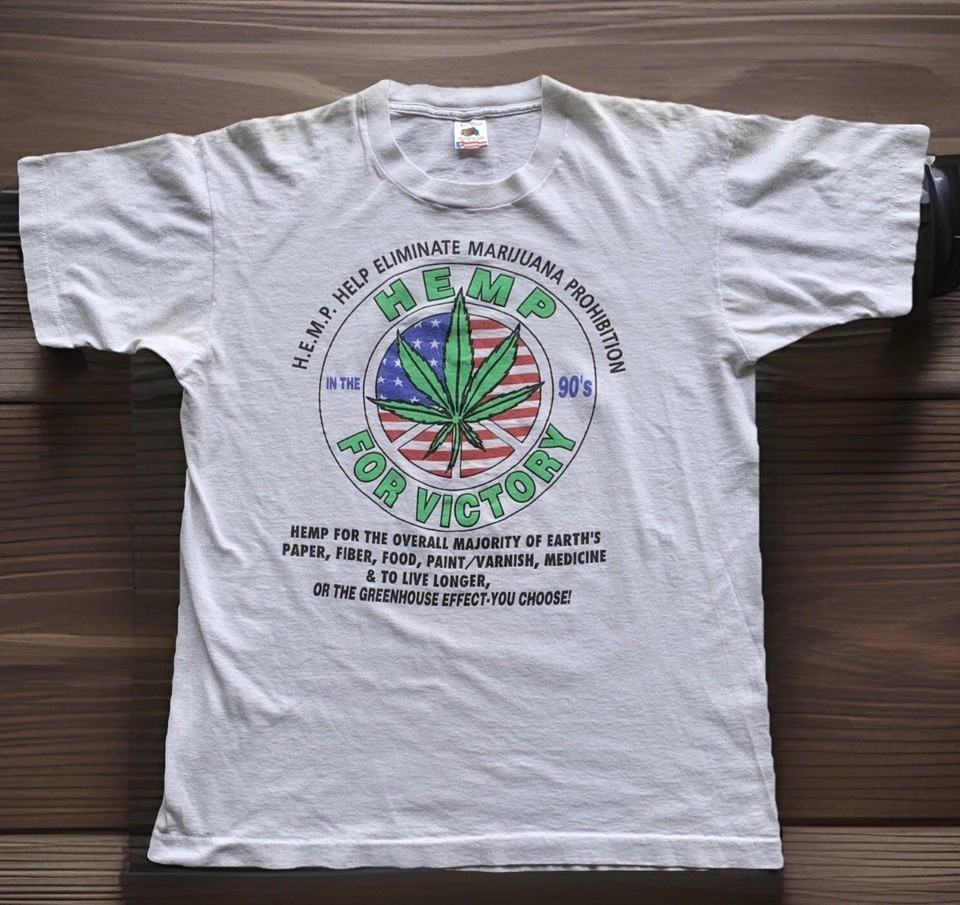 Vintage Rare 1992 Tour Hemp for Victory + Political History Shirt ...