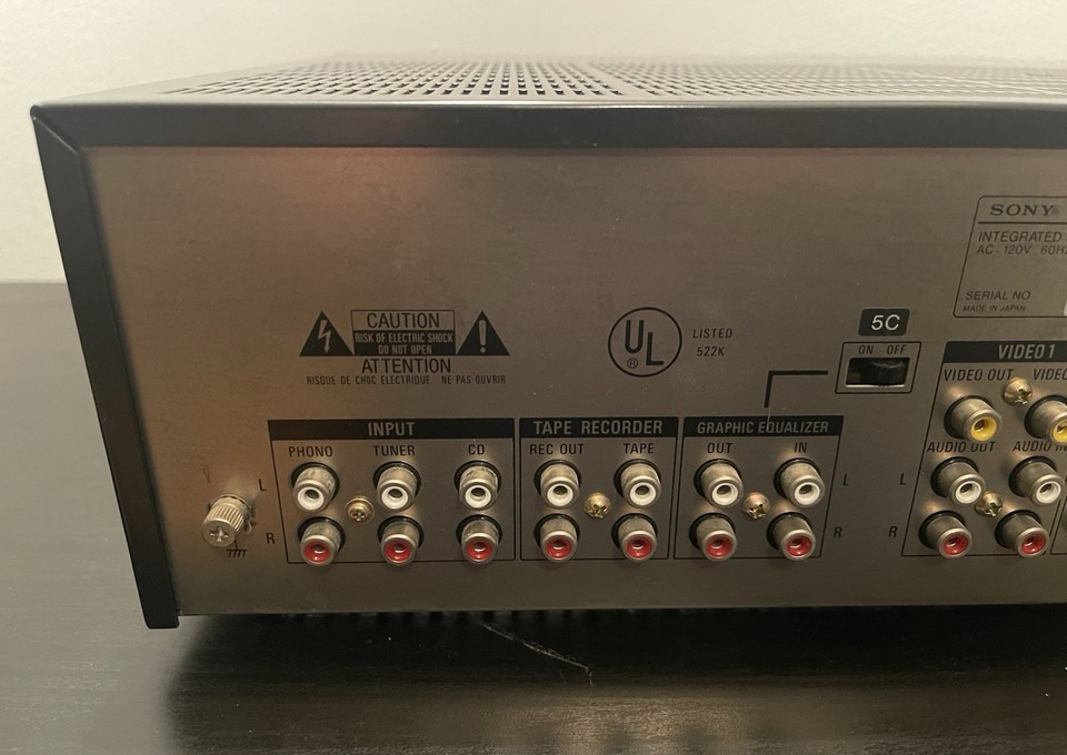 SONY TA-AX520 Integrated Stereo Amplifier Vintage Tested Made In Japan ...