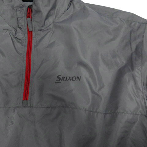 Srixon Jacket Windbreaker Stand Collar Half Zip Pullover Logo Print ...